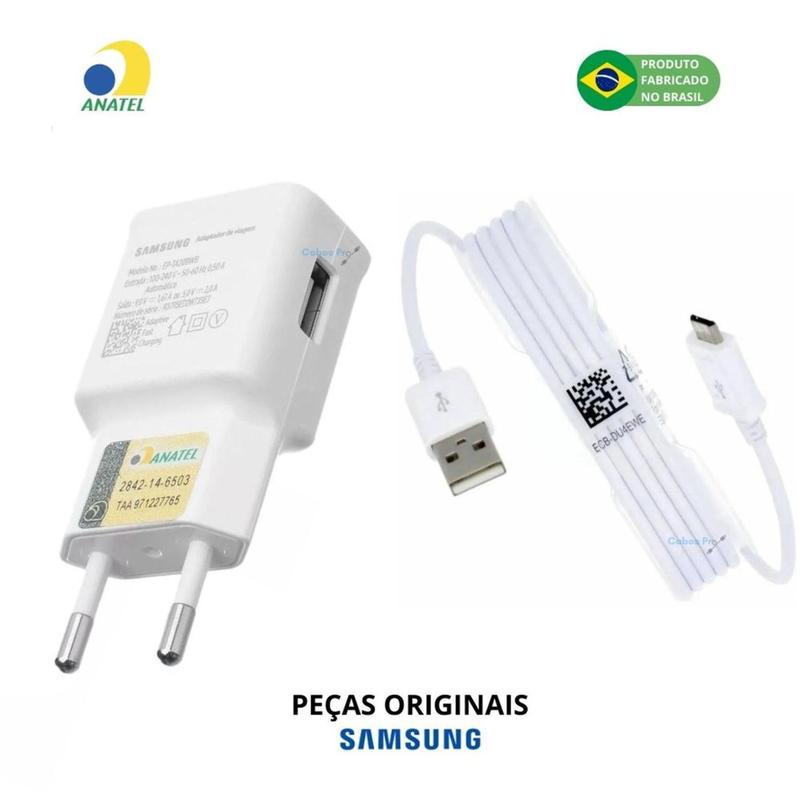 Carregador Samsung 15W Original Galaxy A02 CORE cabo micro USB 1.5m ...