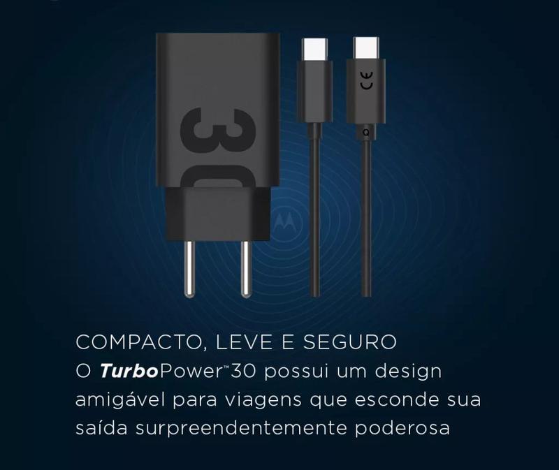 Carregador Turbo Original Tipo C 30w Compatível Moto G73 - Novax ...