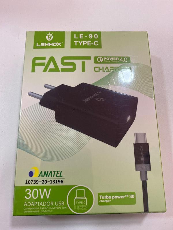 Carregador turbo Tipo C Lehmox 4.0 - Carregador de Celular - Magazine Luiza