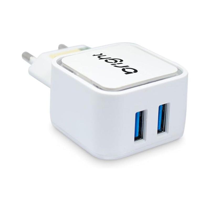 Carregador Ultra Rápido 3.4A 17W 2 Portas USB AC589 Bright - Carregador ...
