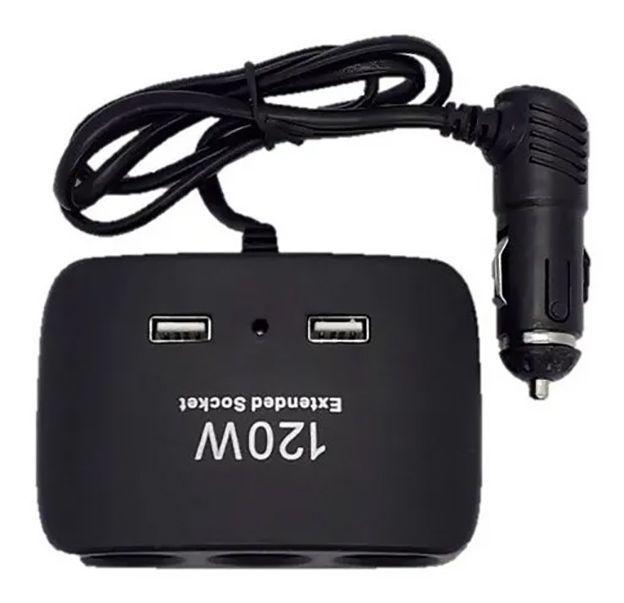 Carregador Veicular Extensão 12v E 24v 120w + Duas Portas - In Car ...