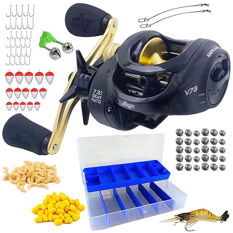 Carretilha Albatroz V73 7.3:1 Estojo Isca Boia Sino Chumbada - Vara de Pesca - Magazine Luiza