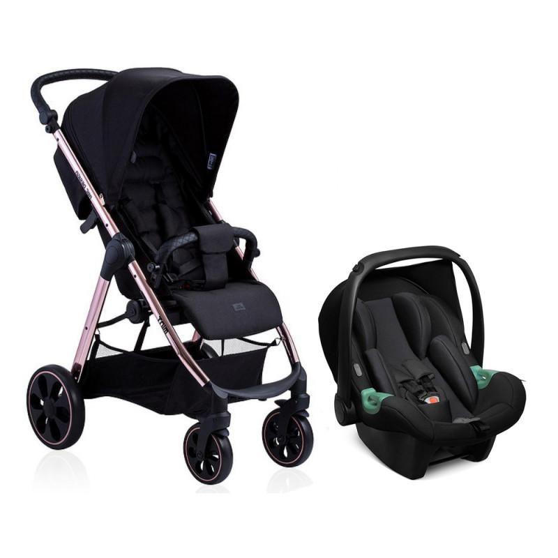 Carrinho de Bebê ABC Design Mint Rose Gold + Bebê Conforto Tulip Black ...