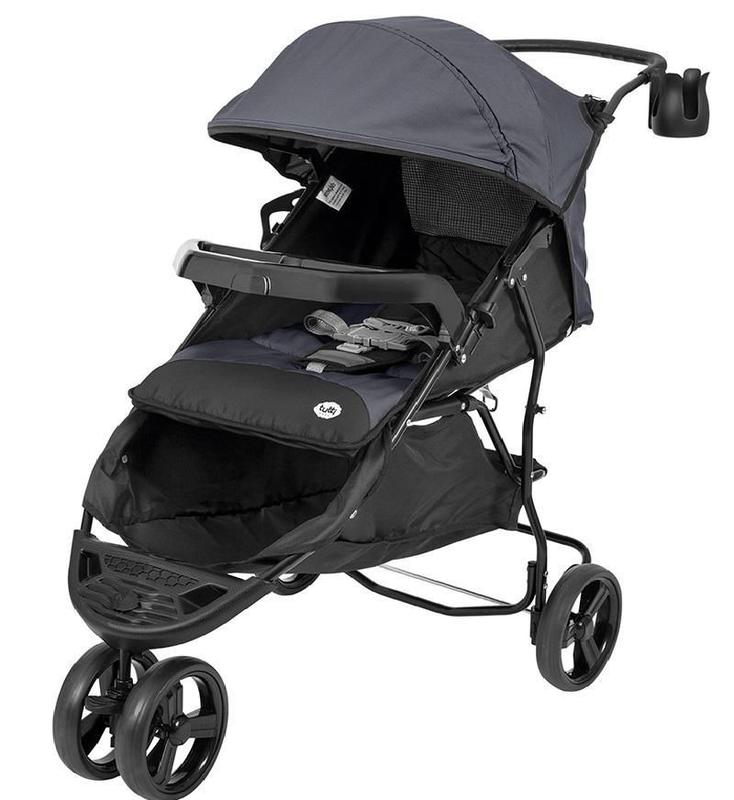 Carrinho De Bebê Evo Preto e Cinza Até 15 Kg - Tutti Baby - Carrinho de ...