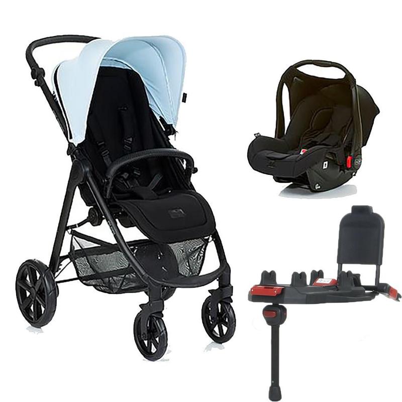 Carrinho de Bebê Okini Ice + Bebê Conforto Risus Piano com Base Isofix - ABC Design - Passeio do ...