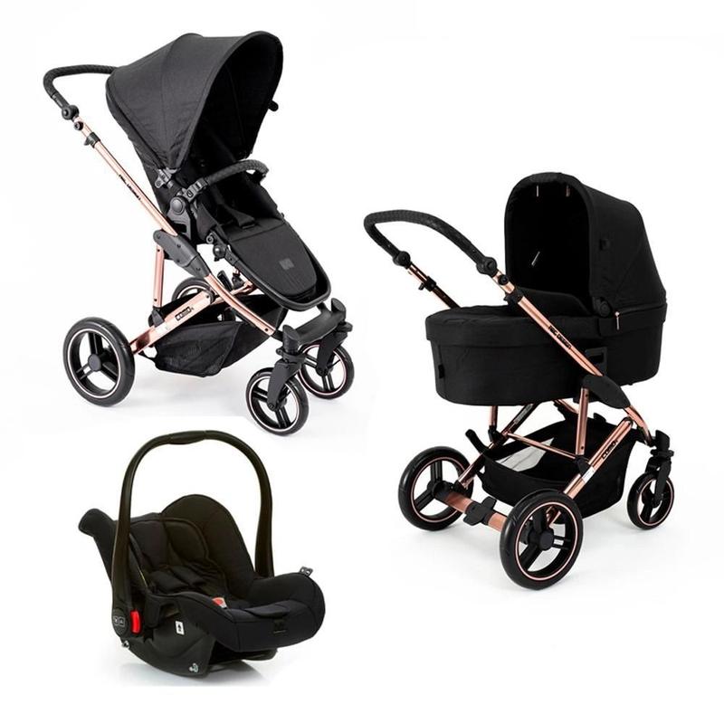 Carrinho de Bebê Travel System ABC Design Como 4 + Moisés Rose Gold ...