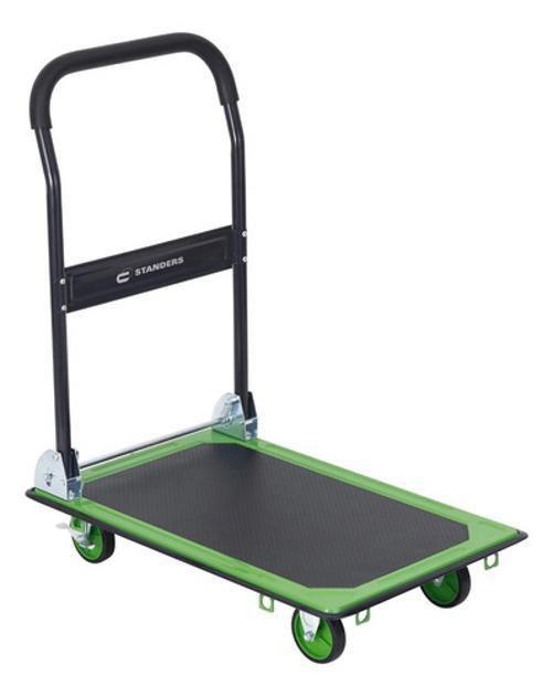 Carrinho De Carga Dobravel Plataforma 150Kg A o Roda Maci a Standers