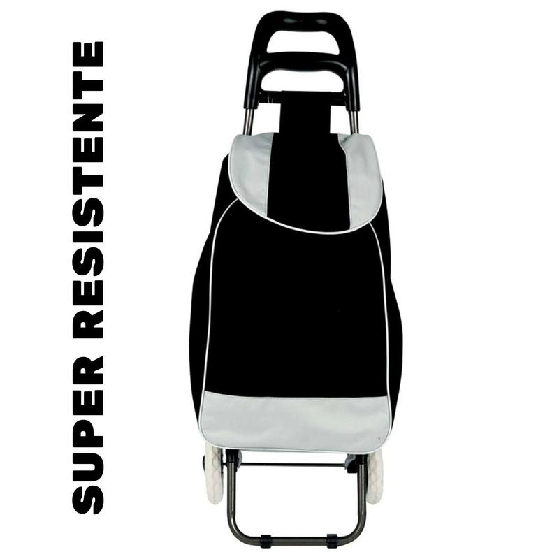 Carrinho De Compras Feira Dobrável C/ Rodas Resistente 30 Kg - Art ...