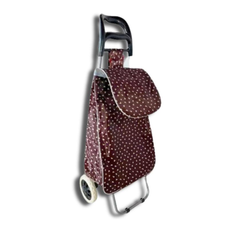 Carrinho De Compras Feira Dobrável Com Rodas Suporta 25kg Coração ...