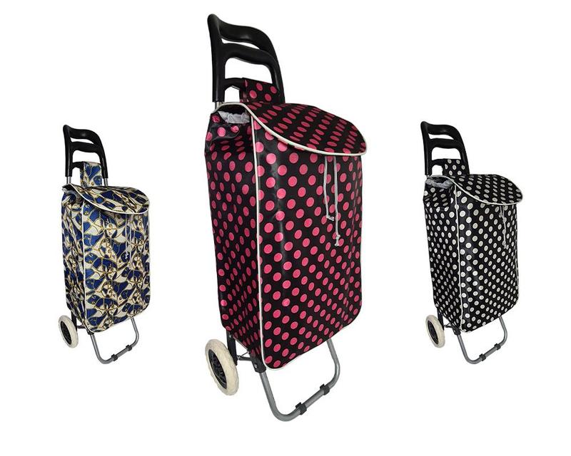 Carrinho De Feira Compras Dobrável Suporta 30kg color Impermeável ...