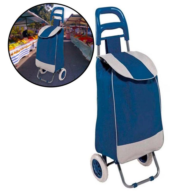 Carrinho De Feira Compras Supermercado Multiuso Até 30 Kg - Onix ...