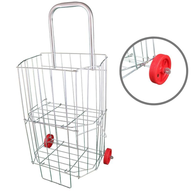 Carrinho de Feira Dobrável para Compras Infantil Cromado - LOJAS SOUZA ...