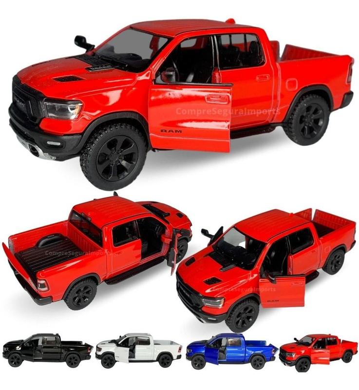 Carrinho De Ferro Miniatura Dodge Ram 1500 Metal Abre Porta Cor ...