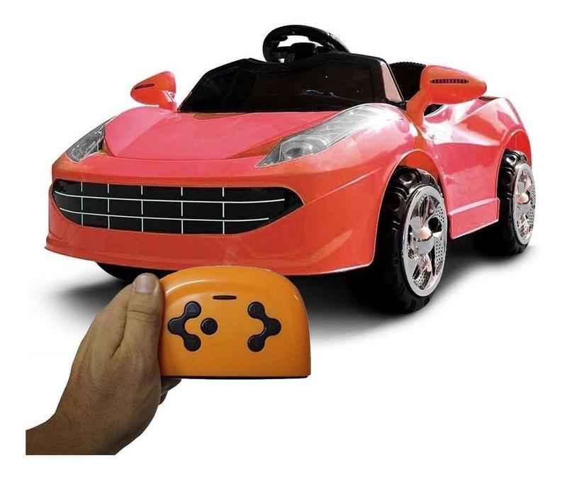 Carrinho Elétrico Infantil 6v Com Controle Menino Menina Vermelho ...