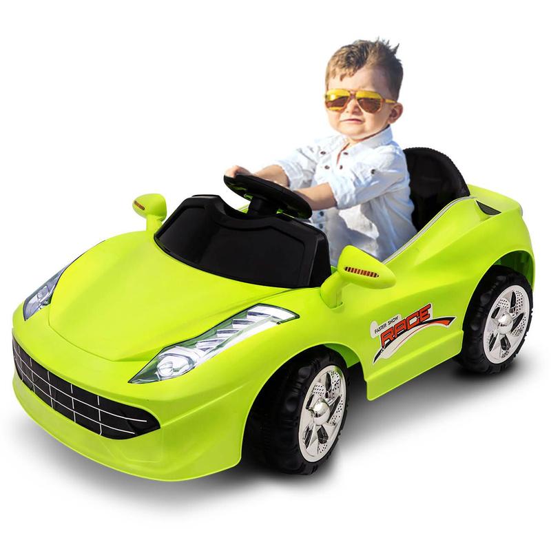 Carrinho Elétrico Infantil Verde 6V Certificado Inmetro - IW - Moto ...