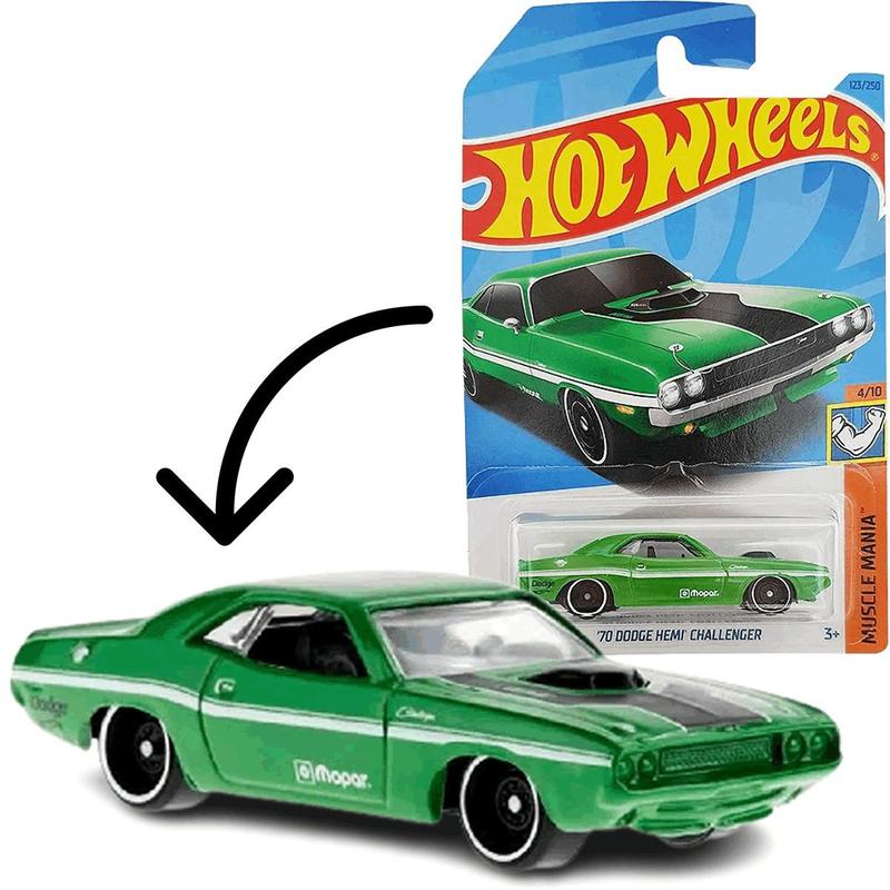 Carrinho Hotwheels 70 Dodge Hemi Challenger Mopar Verde - Mattel ...