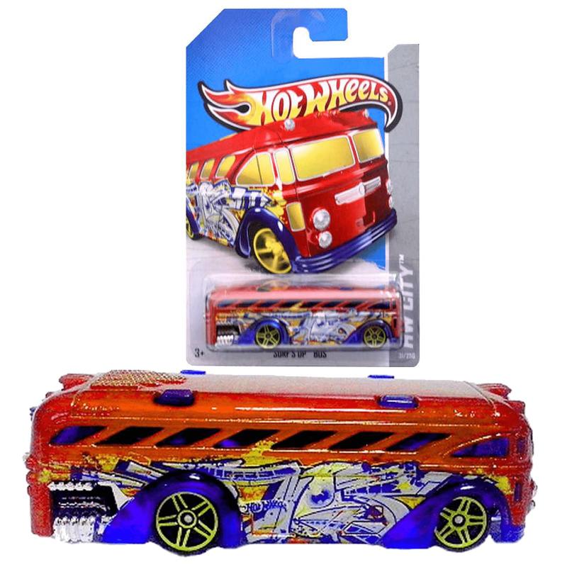 Carrinho Hotwheels Surfs Up Bus Vermelho HW City Mattel - Carrinho de ...