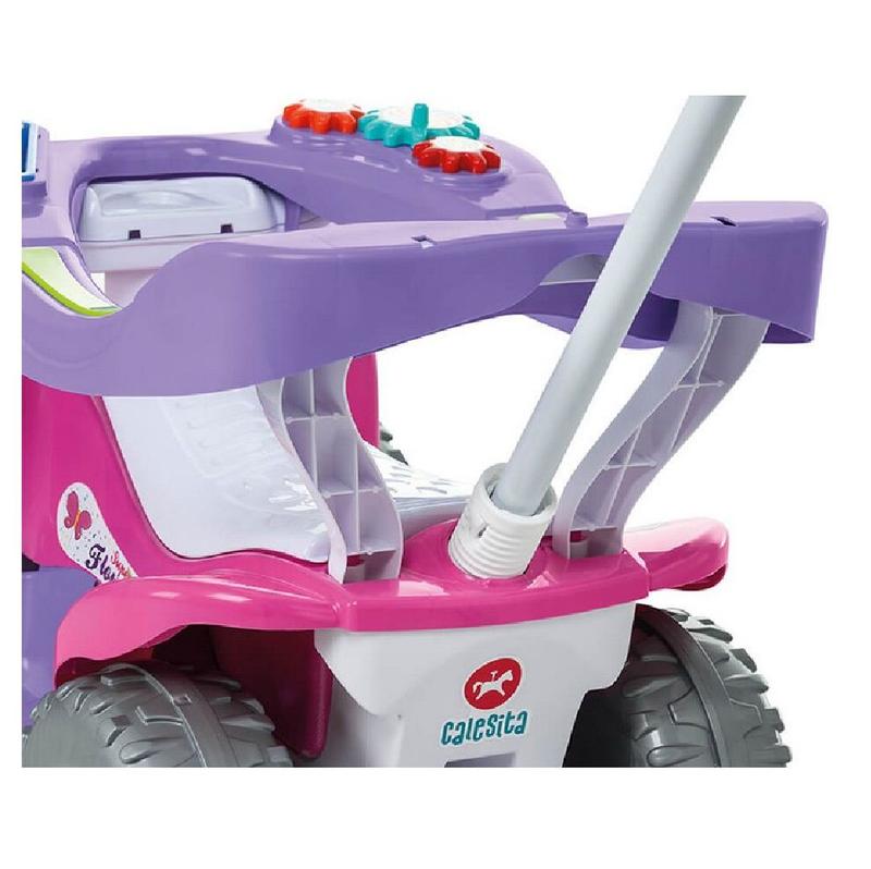 Carrinho Infantil Rosa Com Empurrador Super Flower - Rosa - Calesita ...
