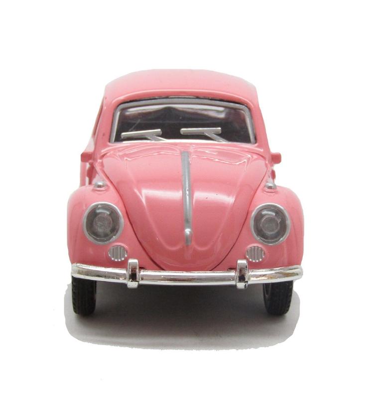 Carrinho Miniatura Fusca Rosa Clássico Decoração Coleção - YEP ...