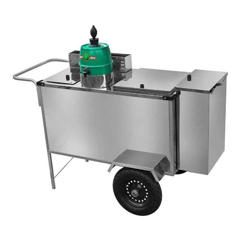 Carrinho para Água de Coco Luxo com Guarda-Sol Cefaz L22P/GS Inox ...