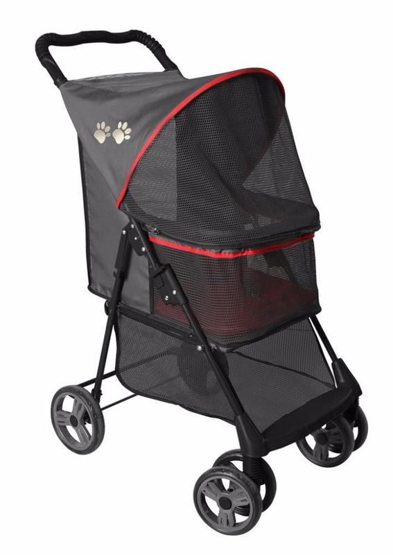 Carrinho para Pet Lecco Preto Grafite - Galzerano - Outros Pets - Magazine Luiza