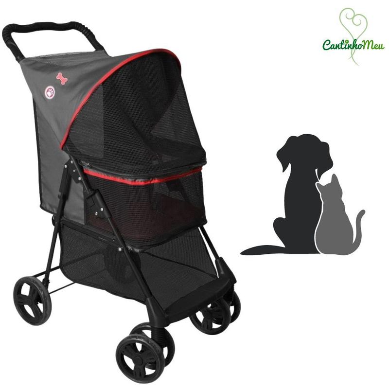 Carrinho pet lecco grafite - galzerano - Passeio do Bebê - Magazine Luiza