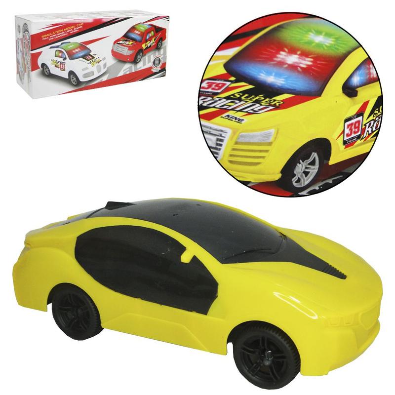 Carro bate e volta racing car com som e luz colors a pilha na caixa ...