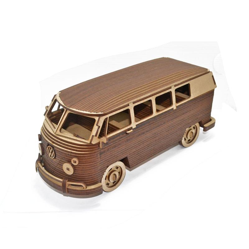 Carro Decorativo Kombi De Madeira MDF - MADERMAC - Kombi de Brinquedo ...