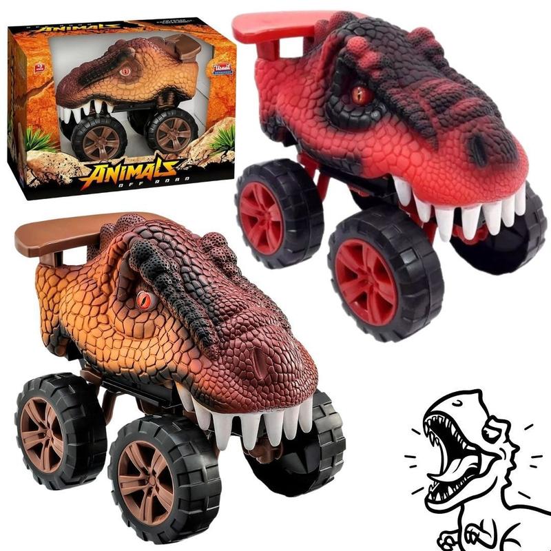 Carro Dinossauro T-Rex Rodas Emite Som Animals Realista - Usual ...