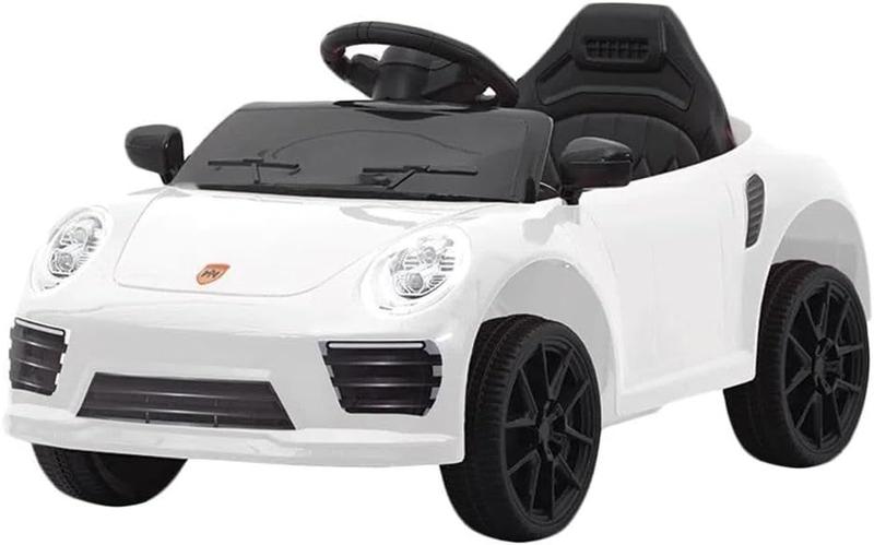 Carro Elétrico Mini Esportivo 12V Bang Toys Branco Velocidade Maxima ...