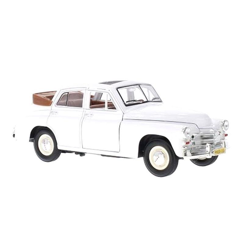 Carro lucky gaz-m20 pobeda convertible escala 1/24 - branco ...