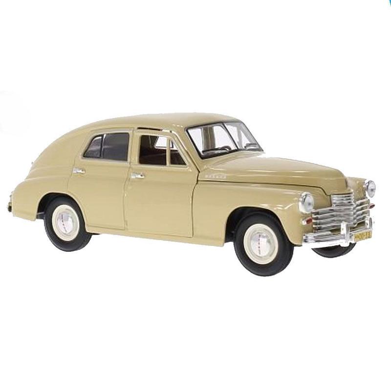 Carro lucky gaz-m20 pobeda escala 1/24 - marrom e creme - Miniaturas de ...