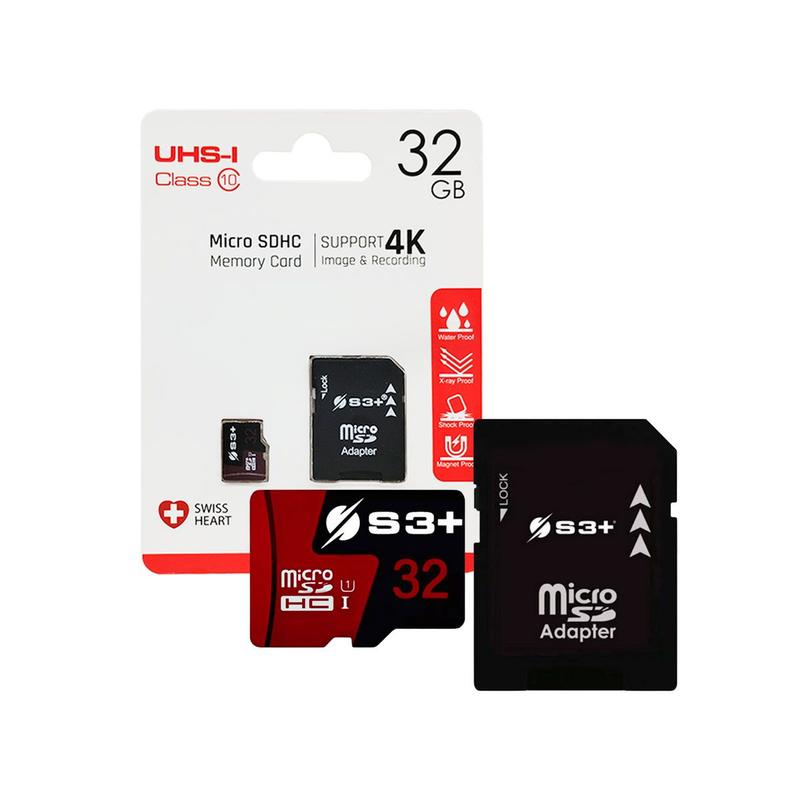 Cartão de Memória Micro SD S3+ 32GB, Classe 10, C/Adaptador - S3SDC10U1/32GB-R - Cartão de ...
