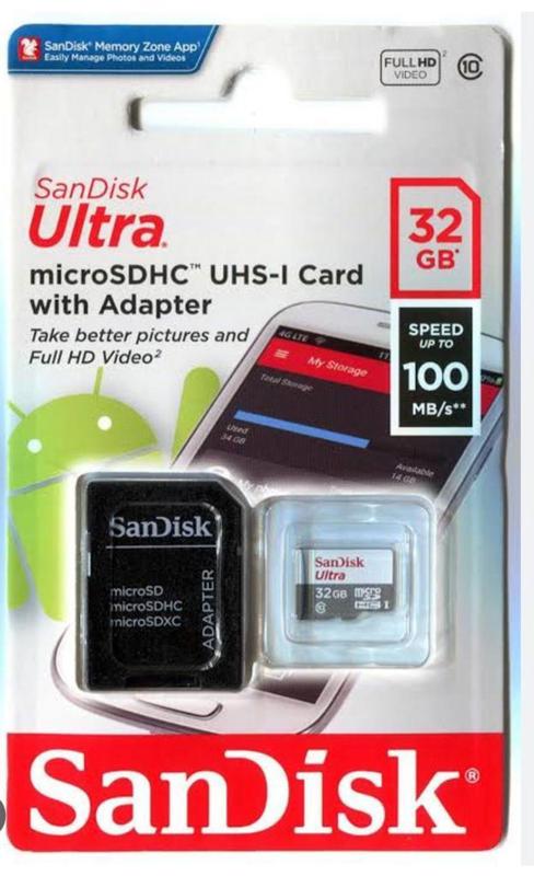 Cartao de memoria sandisk 16gb/32gb/64gb/128gb ultra micro sdhc -UHS-l card - Cartão de Memória ...