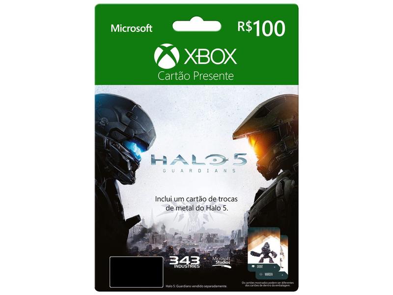 Cartão Presente Xbox 360/One R100,00 - Edição Especial Halo - Microsoft ...