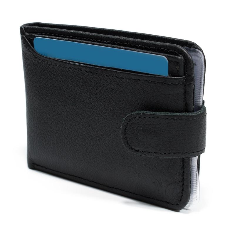 Carteira Masculina de Botão Em Couro Espaço Para Notas CNH Envio ...