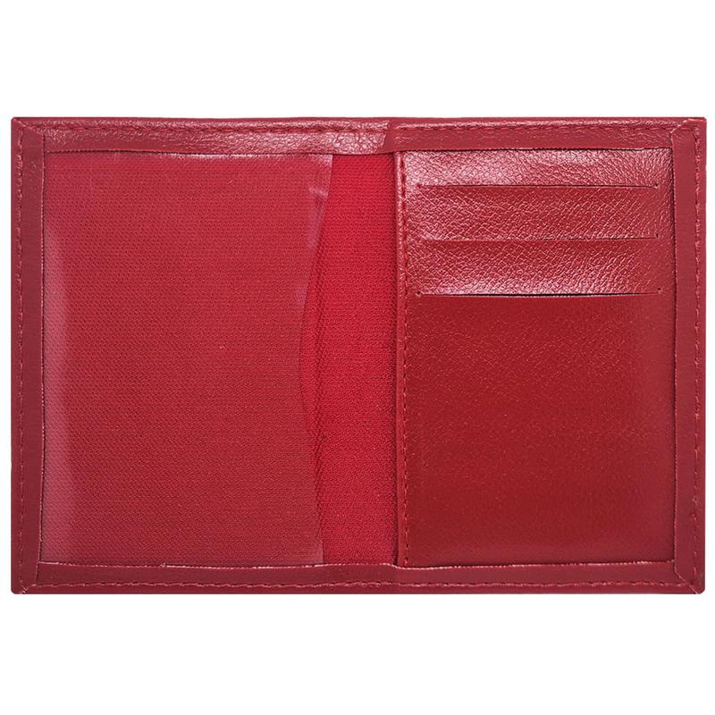 Carteira Porta Documentos Vertical em Sintético Vermelho - Sarroche ...