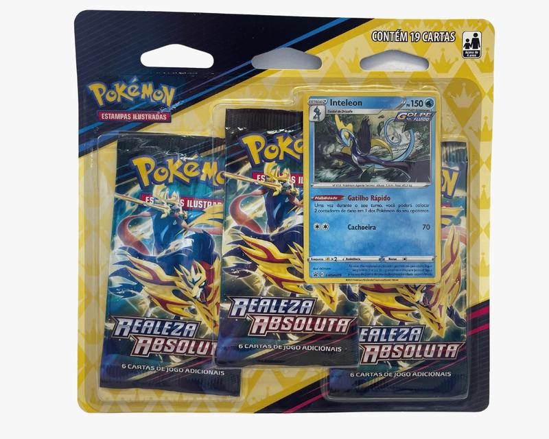Cartinha Pokémon Blister Triplo Com 19 Cartas Copag Deck De Cartas