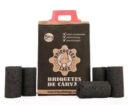 Carvão Ecológico Briquetes Lage - Kit 4 Pacotes - 20 Kilos ...