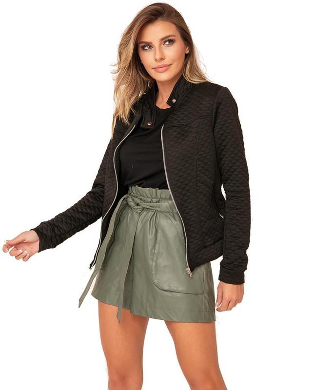 Casaco Feminino com Zíper em Metelassê para o Inverno - Ella GF ...