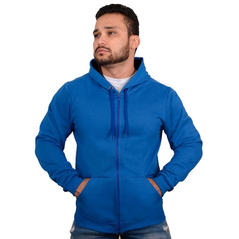 Casaco Moletom Blusa De Frio Masculino De Ziper Esporte - DT Style ...