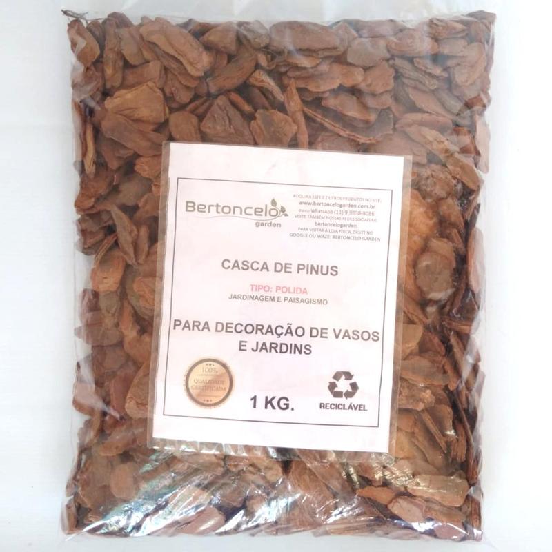 Casca de Árvore de Pinus Polida Jardinagem Decoração Vasos e Orquídeas ...