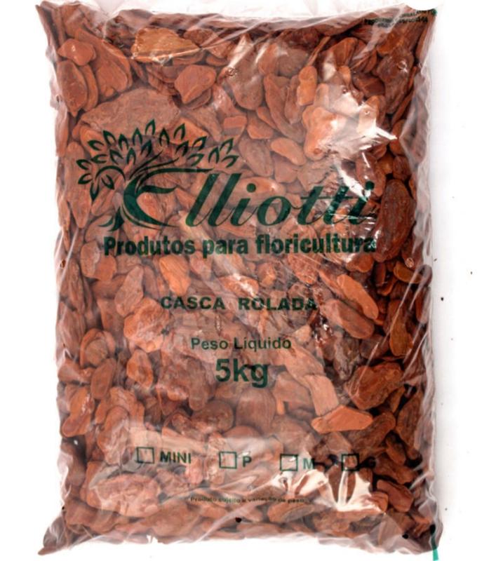 Casca de pinus 1kg para decoração - Elliots - Casca para Jardim / Vaso ...