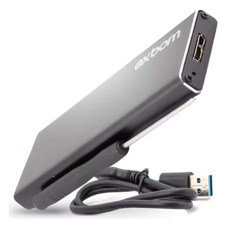 Case Mini Para Hd Ssd M.2 Sata III Ngff Usb 3.0 Alumínio 5 Gbps - 03385 ...