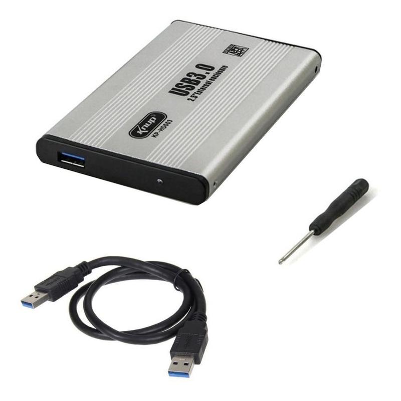 Case Para Hd 3.0 Notebook 2.5 Alta Velocidade 1 tera Aluminio LEY-06 ...