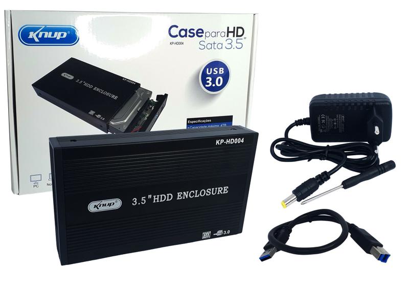 Case para hd sata 3.5 usb 3.0 knup kp-hd004 - Case para HD Externo - Magazine Luiza