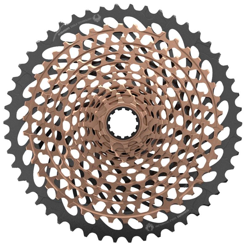 Cassete Sram XX1 Eagle 12v 1x12 Xg 10-52 1299 Dourado Bike - Cassete de ...