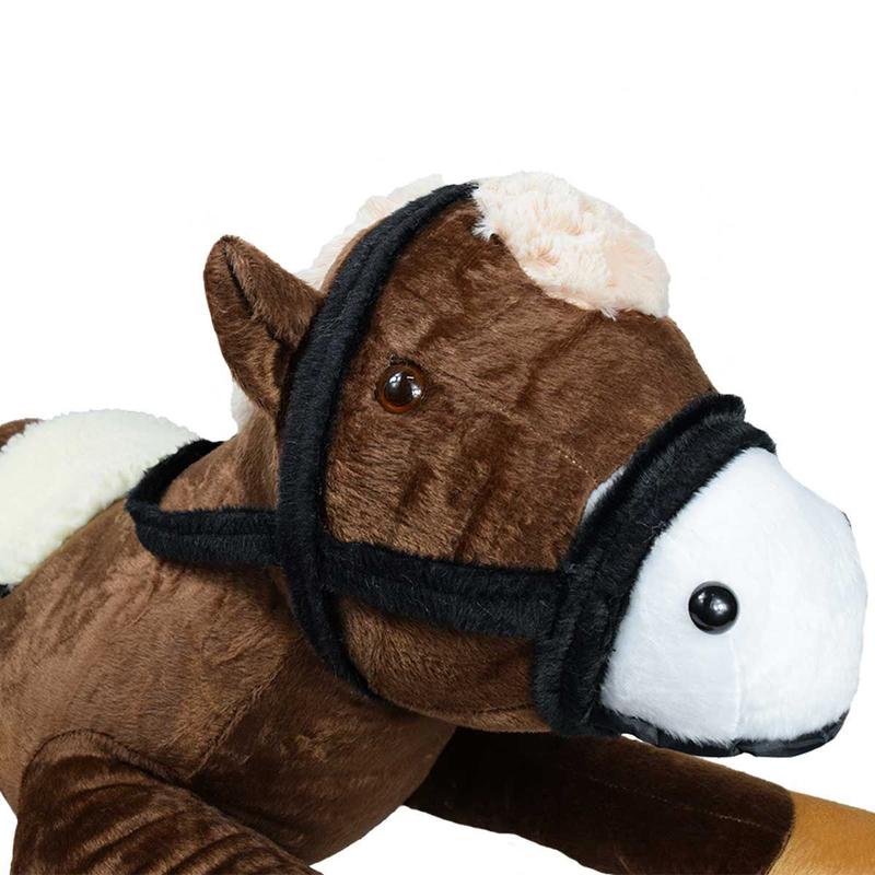 Cavalo Crioulo Marrom Todo de Pelúcia Gigante Xucro Fazendinha - Dextil ...