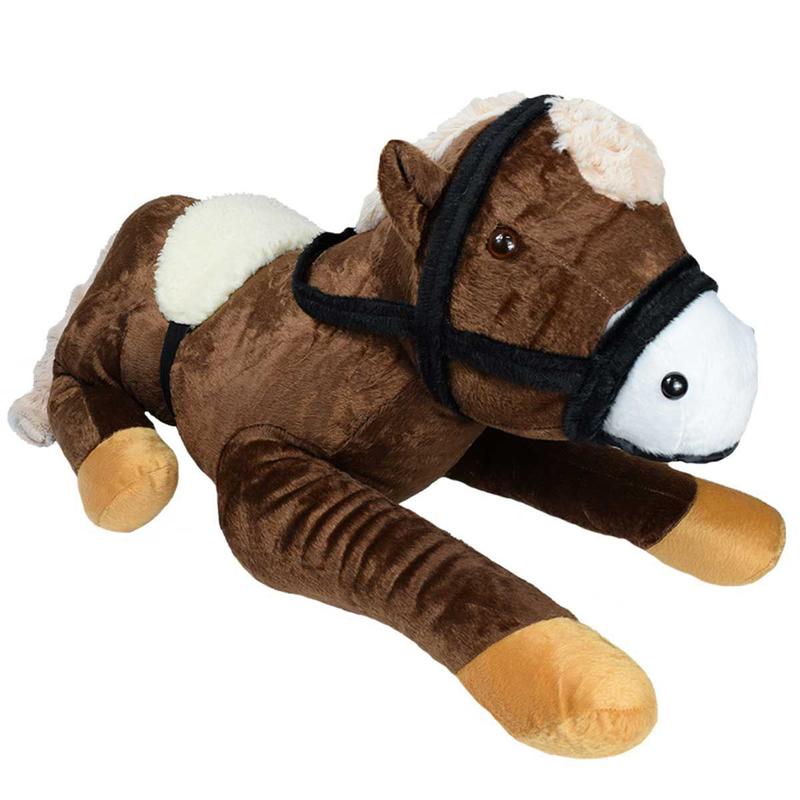 Cavalo Xucro - Em Pelúcia - Não Musical Marrom 70cm - Dextil - Pelúcia - Magazine Luiza