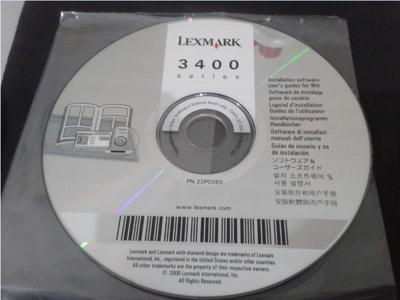 Cd original impressora lexmark 3400/series / drivers impressora ...